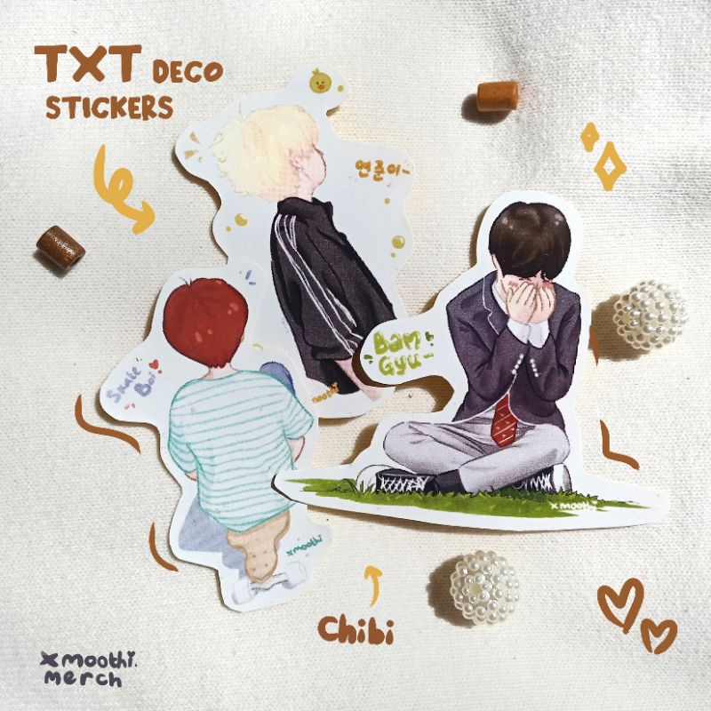 Jual TXT DECO STICKERS - YEONJUN SOOBIN BEOMGYU TAEHYUN - FANMADE ...