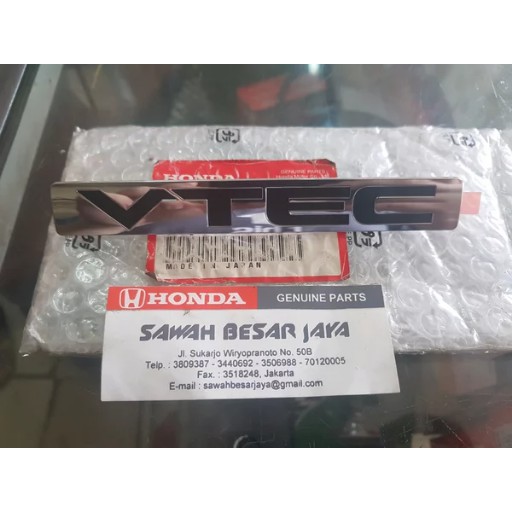 Jual diskon Emblem atau Sticker VTEC Engine Cover Mesin Honda Jazz GD3 City GD8 VTEC 2003 2004 ...