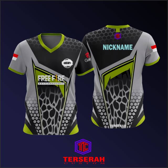 Jual Baju game free fire custom jersey gratis ganti nama dan logo ...