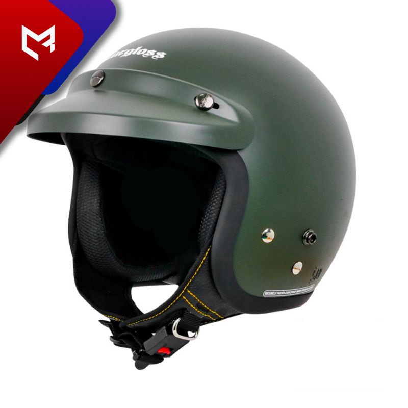 Jual Helm Cargloss Original CFM Ghotic Army I Green Doft Cargloss ...