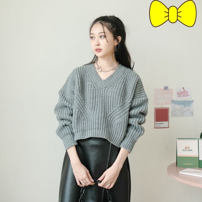 Jual RAJUTID HANNA OVERSIZE KNIT/ YEJI SWEATER CROP OVERSIZE PREMIUM ...