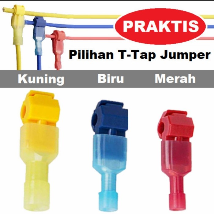 Jual Konektor Kabel T Jumper T-Tap Connector Terminal Lock Quick Cable ...