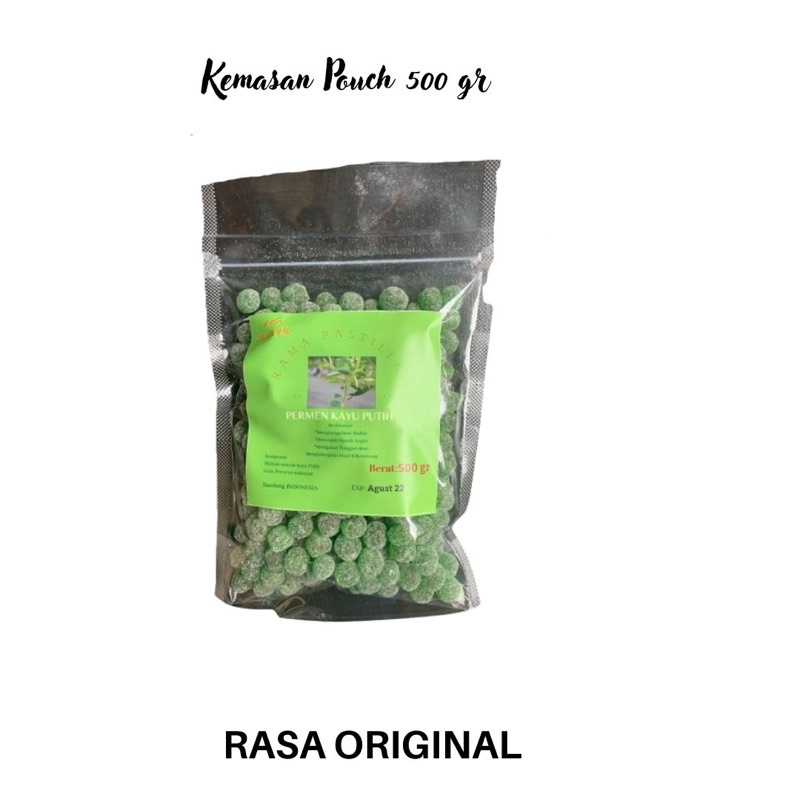 Jual Permen Rasa Kayu Putih Kemasan Pouch 500 Gram Permen Jadul Jaman Dulu Rasa Kayu Putih