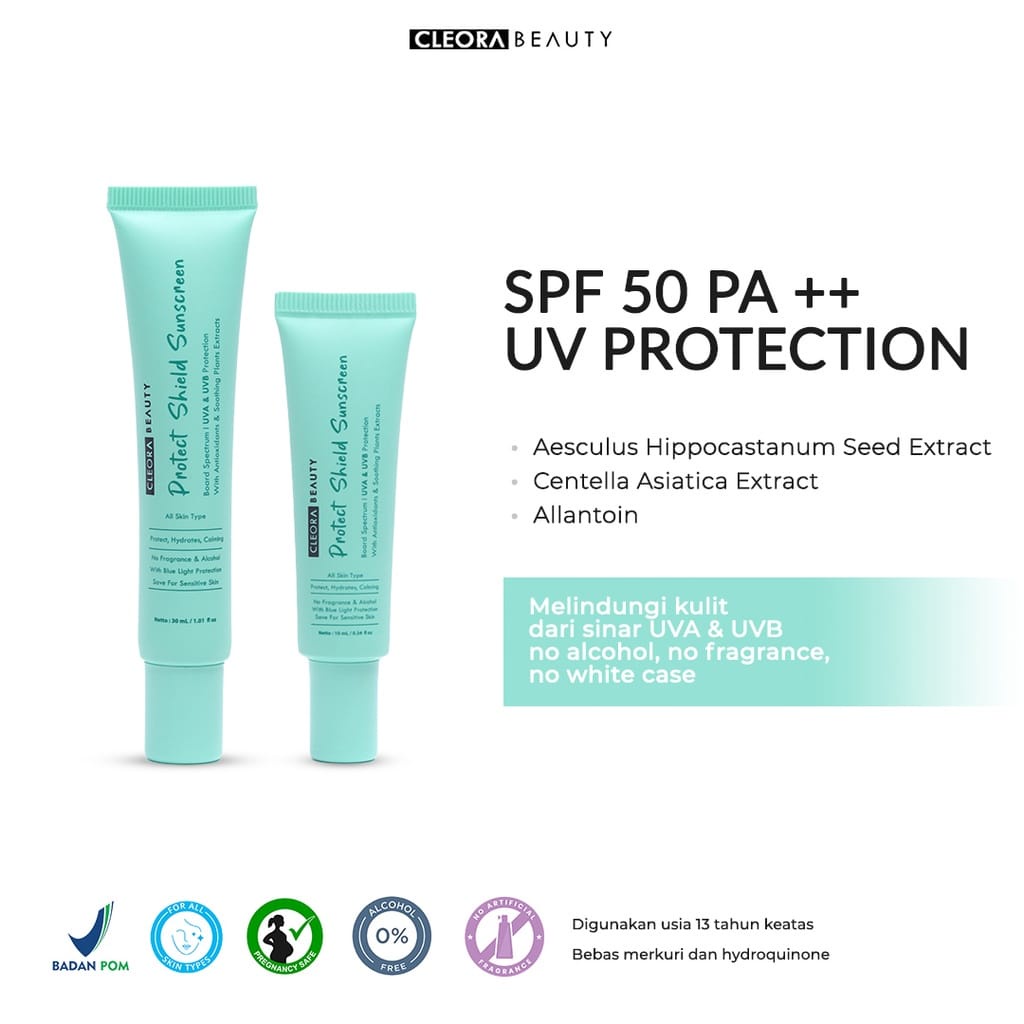 Jual SisterBeauty - Cleora Beauty Protect Shield Sunscreen 30ml | 10ml ...