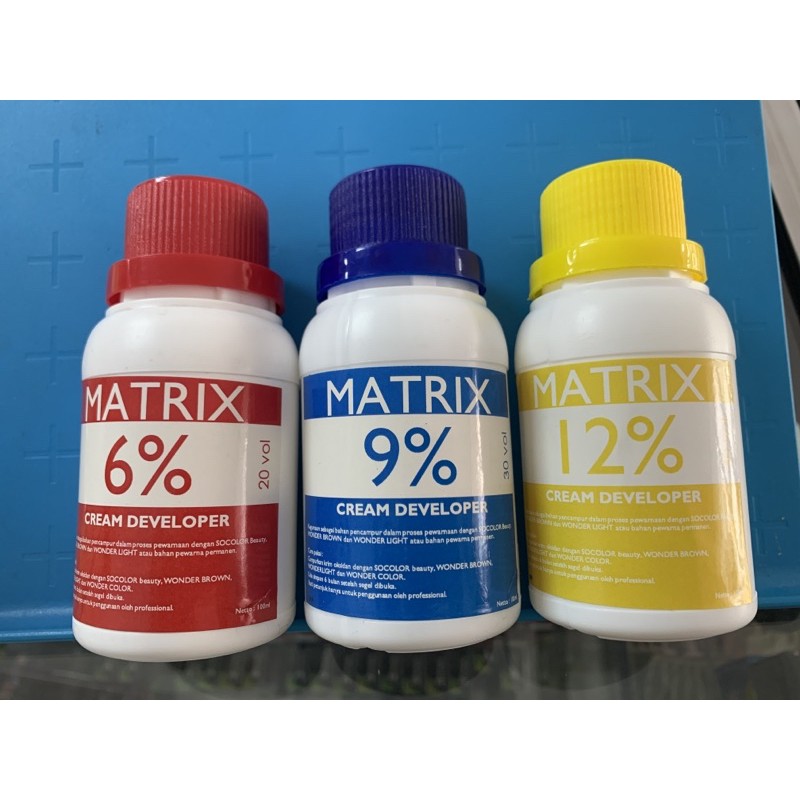 Jual Matrix oxidant oxydant cat dan bleaching rambut +/- 100ml (ASLI ...