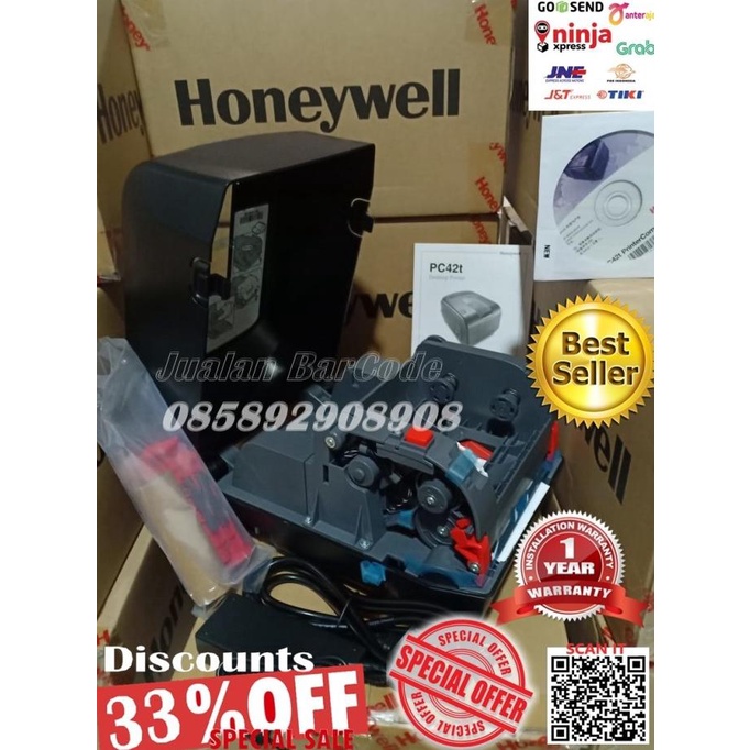 Jual Honeywell Pc42T Printer Barcode Pc42T Barcode Printer Label Usb ...
