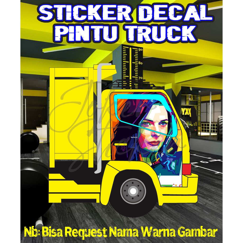 Jual Sticker Decal Pintu Depan Truck Canter Giga Elf Ragasa Umplong ...
