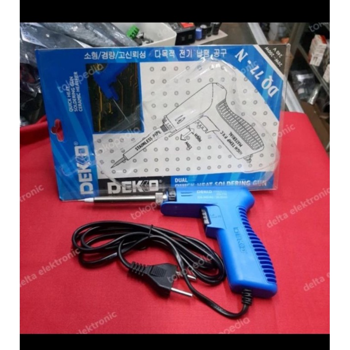 Jual Dekko Deko Soldering Gun Solder Tembak DQ77N DQ77-N DQ--77N 77 20 ...