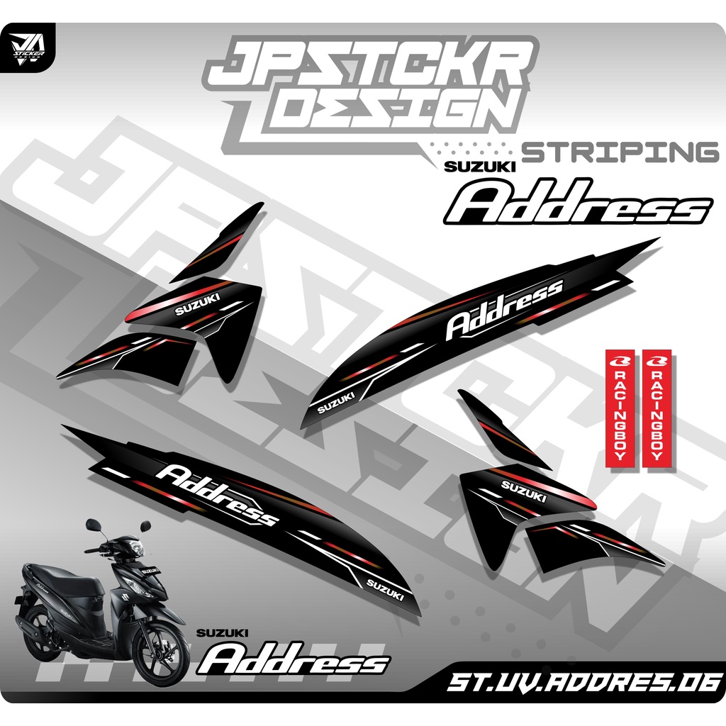 Jual Striping Motor ADDRESS - Striping Motor Suzuki Address Bahan ...