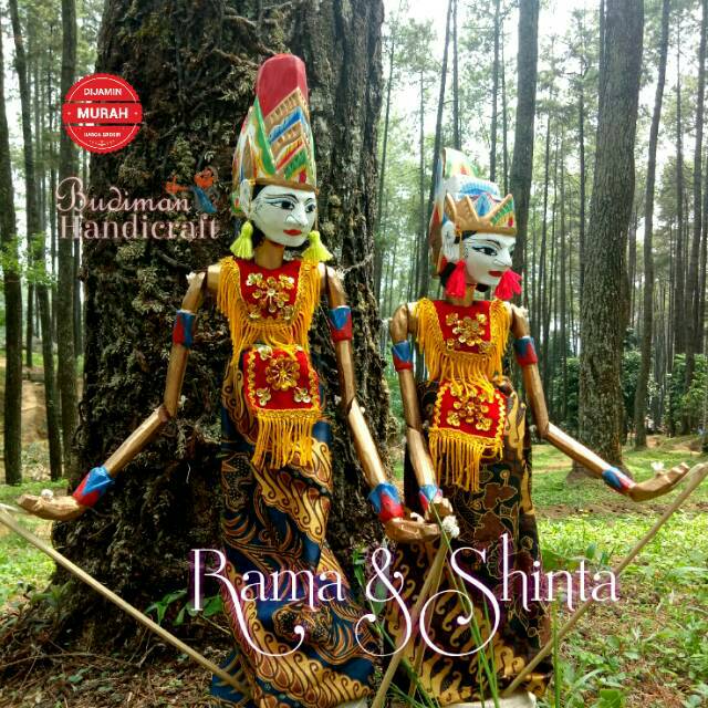 Jual Wayang Golek Couple Rama & Shinta Ordinary Quality (1set=2pcs ...