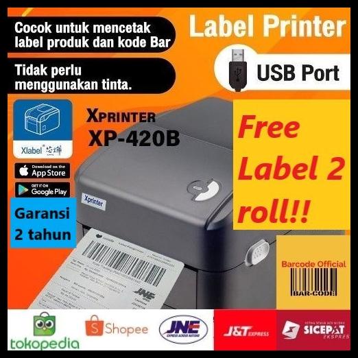 Jual Printer Barcode Thermal / Label Printer Xprinter Xp-420B 110Mm / A6 | Shopee Indonesia