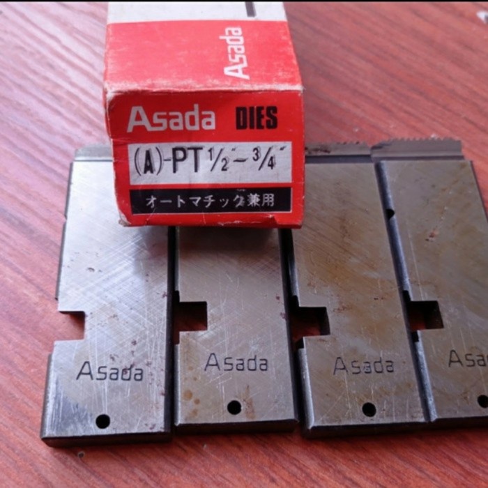 Jual Mata Senai Drat Pipa Set A-PT 1/2 - 3/4 Inch Threader ASADA ...