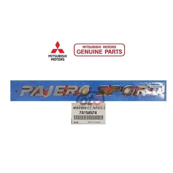 Jual Logo Emblem Pajero Sport Bagasi Mobil / Emblem Pajero Sport Kecil ...