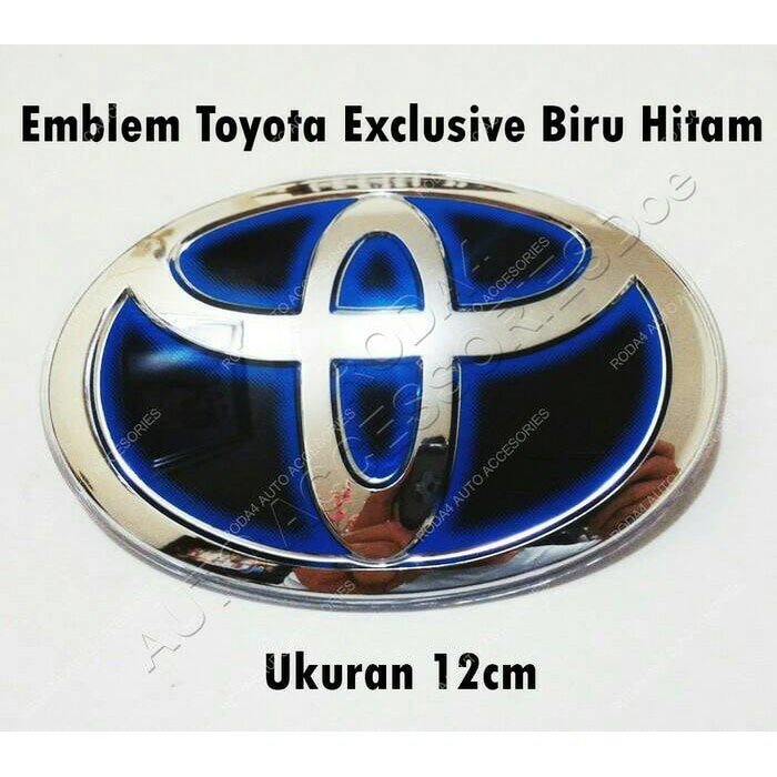 Jual logo toyota merah list biru 12cm ori | Shopee Indonesia