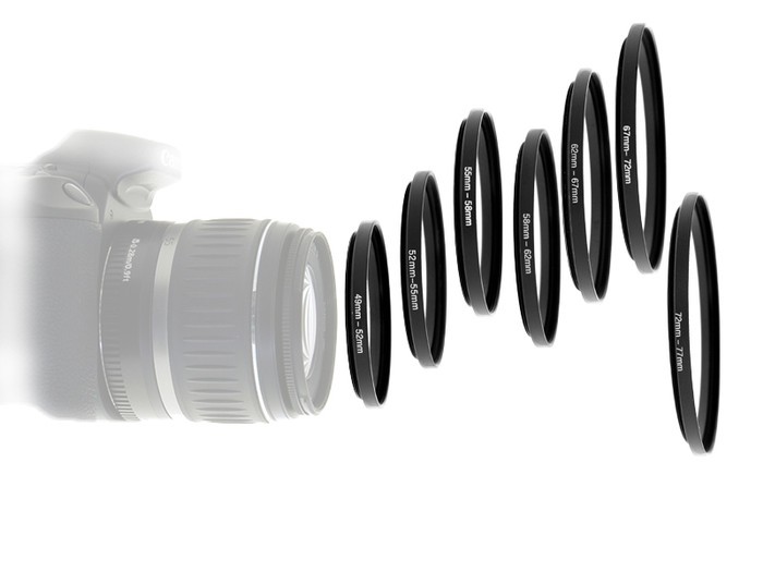 Jual Step Up Ring Filter Adapter 52mm - 55mm ( 52 mm to 55 mm ...