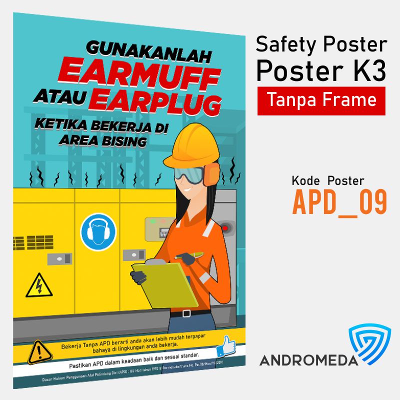 Jual Safety Poster : Earplug Bising Pendengaran APD_60x80 cm | Shopee ...