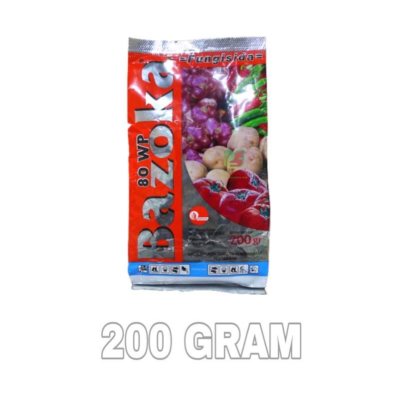 Jual FUNGISIDA BAZOKA 80WP 200 Gram | Shopee Indonesia