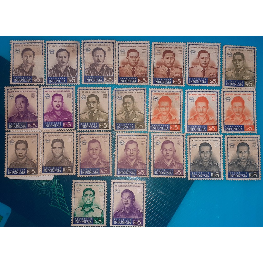 Jual PERANGKO LAMA SERI PAHLAWAN REVOLUSI/HARGA PER PCS | Shopee Indonesia