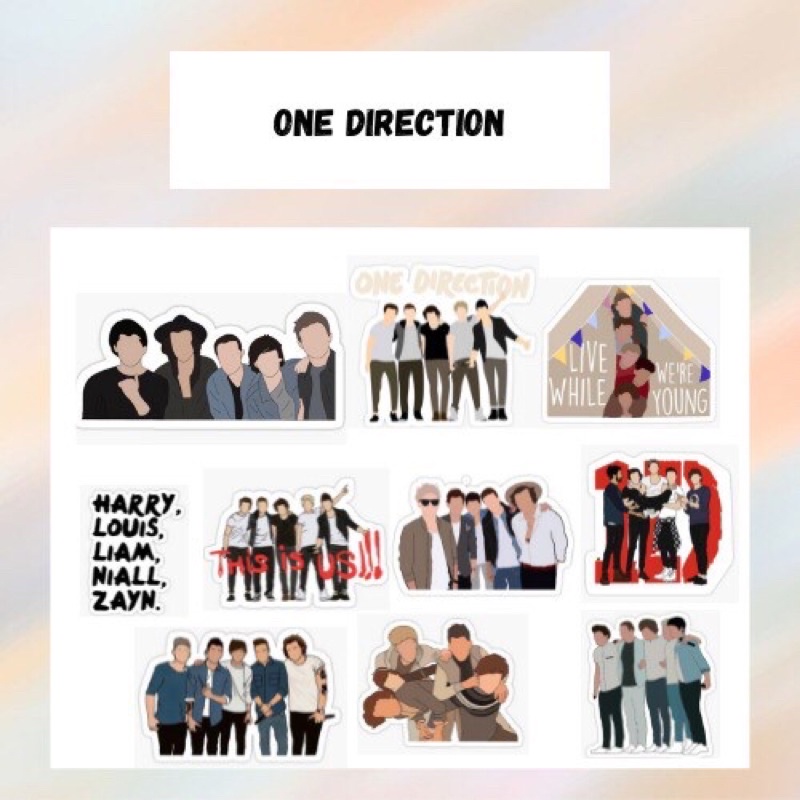 Jual ONE DIRECTION stickers | aesthetic stickers one direction ( 10 pc ...