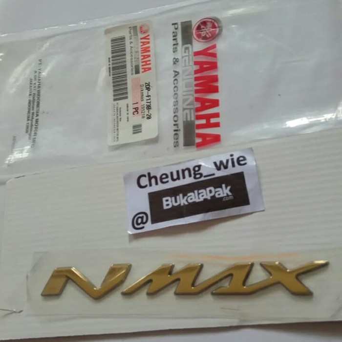 Jual Stiker/ Sticker Emblem Logo Yamaha NMAX Gold ori YGP Satuan 1bh ...