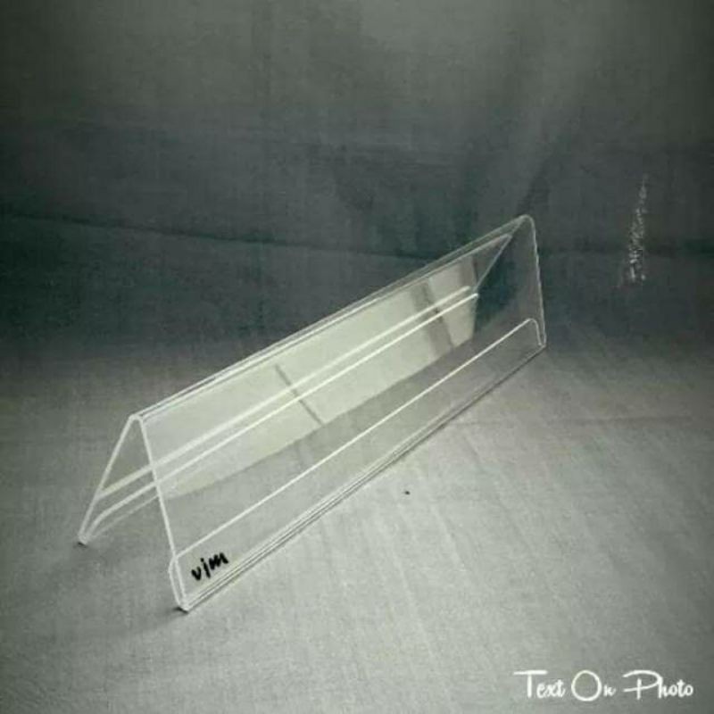 Jual Acrylic name tage/papan nama meja 8x30 MINIMAL 3 | Shopee Indonesia