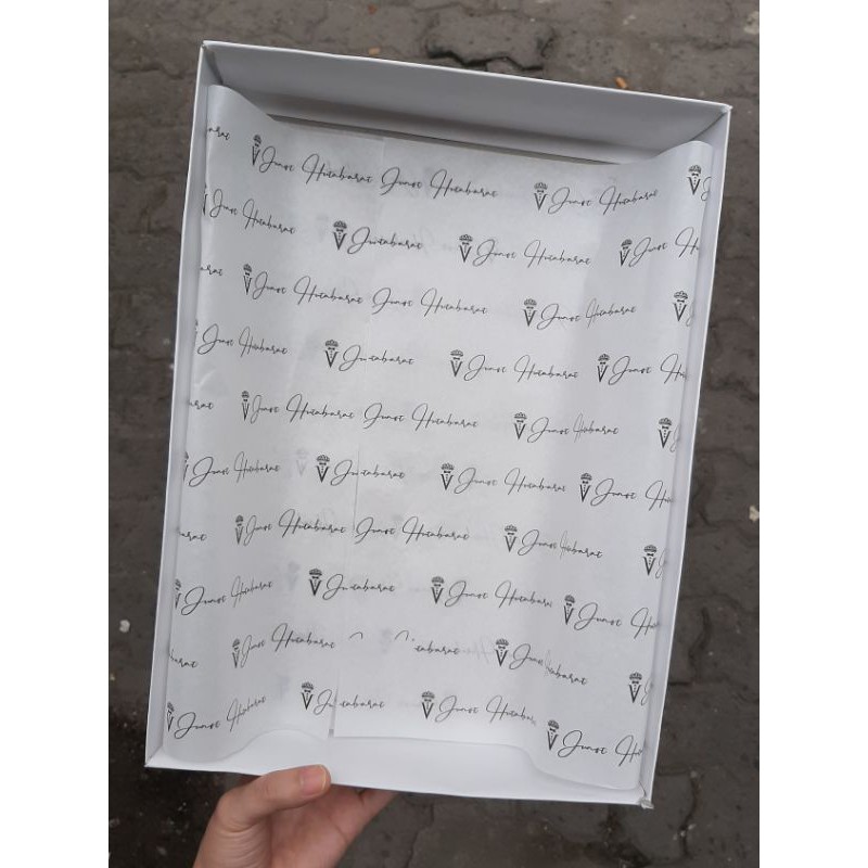 Jual Cetak wrapping paper custom / custom wrapping paper ukuran 33x43 ...