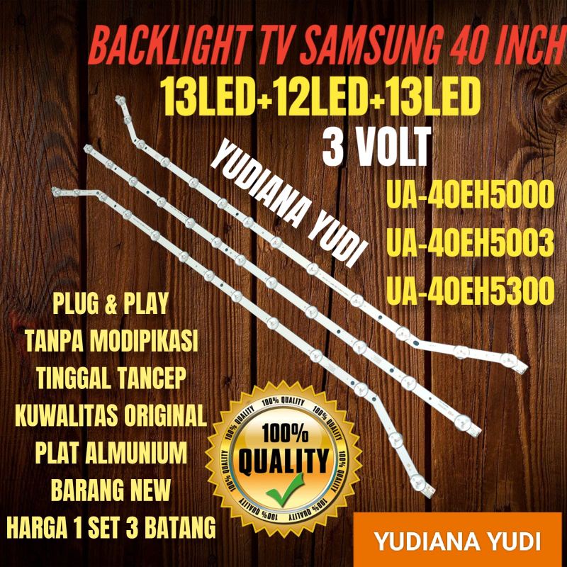 Jual BACKLIGHT TV LED SAMSUNG 40 INCH UA40EH5000 UA40EH5003 UA40EH5300 ...