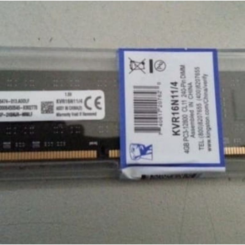 Jual RAM Kingstone DDR 3 4GB PC 12800 / PC 10600 | Shopee Indonesia