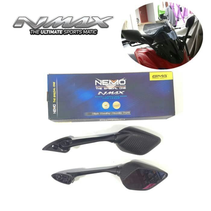 Jual Spion R25 Carbon Yamaha Nmax Merek Nemo Universal | Shopee Indonesia