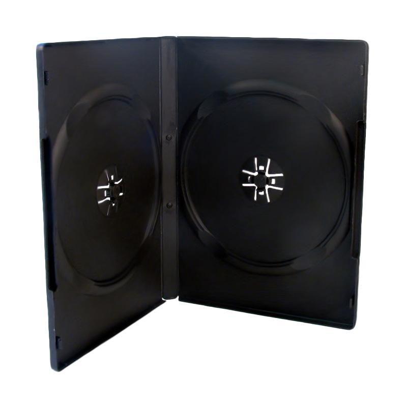 Jual Kotak DVD Hitam isi 2 disk Tempat kaset isi 2 14mm | Shopee Indonesia