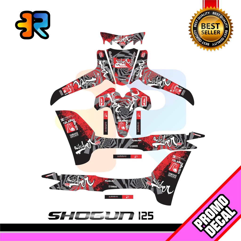 Jual Decal Shogun 125 Stiker Full Body Variasi Desain Quick Silver ...