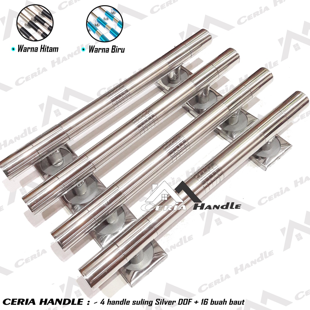 Jual 4 gagang handle pintu minimalis - dua 2 set gagang tarikan pintu ...