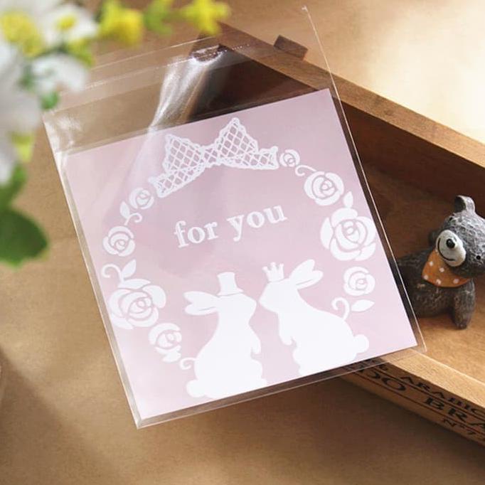 Jual PLASTIK coklat valentine pink kantong packaging cookies sovenir ...