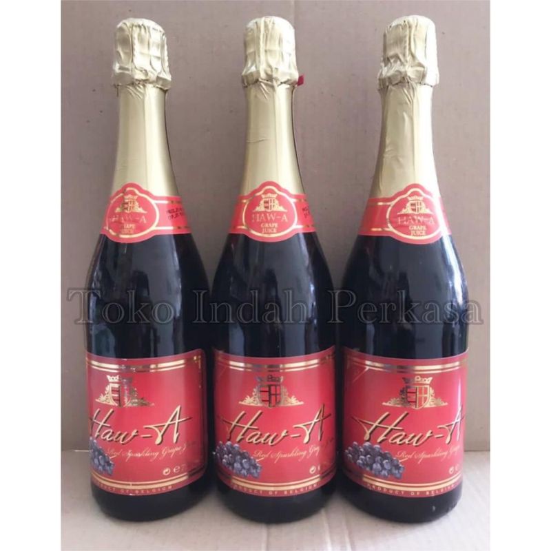 Jual HAW A RED SPARKLING GRAPE JUICE 750ML - NON ALKOHOL /GRAPE JUICE | Shopee Indonesia