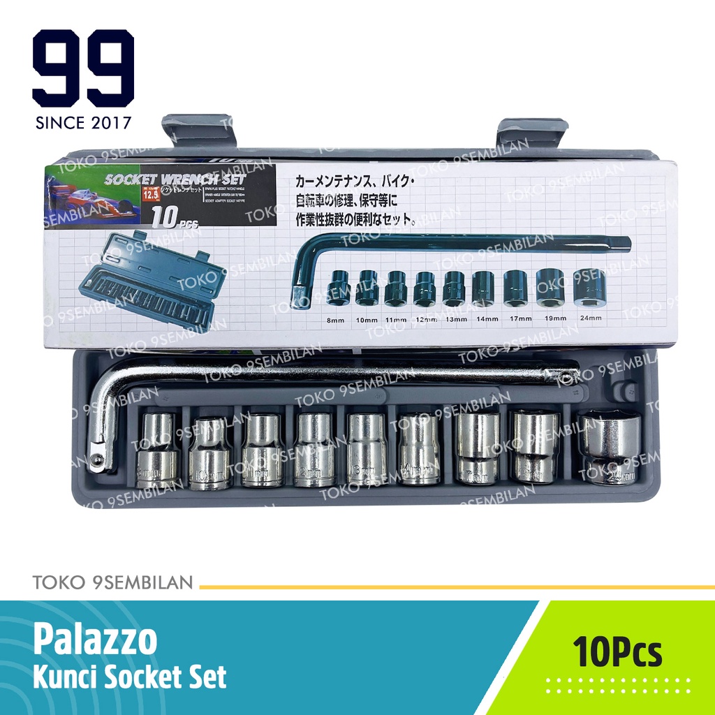 Jual Palazzo Kunci Sok 10 pcs - Set 10Pcs Shock Socket Key - Kunci ...
