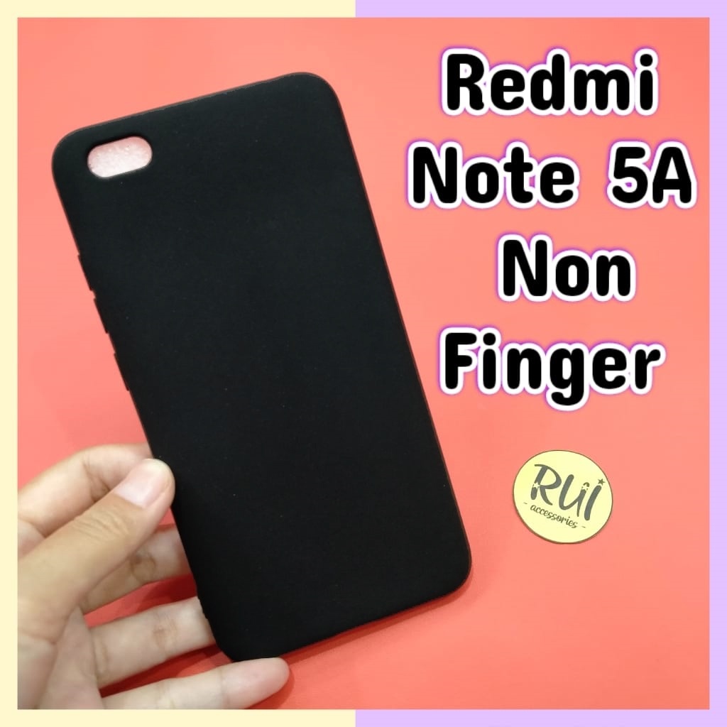 Jual Case Hitam Redmi Note 5a TANPA SIDIK JARI Fingerprint Black Matte ...