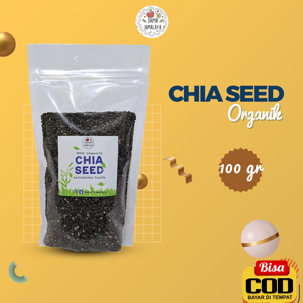 Jual Murah Biji Chia Seed Untuk Diet 100gr Cia Seeds Hitam Asli 100 Gr Chea Black Ciaseed Ori ...