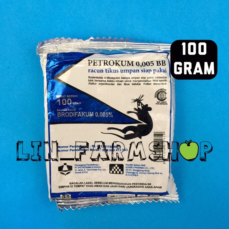 Jual PETROKUM 100 GRAM ( Brodifakum 0.005% ) | Shopee Indonesia