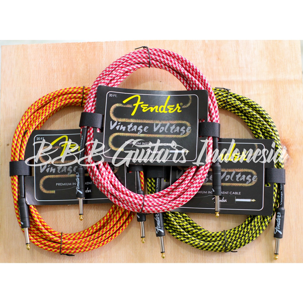 Jual Kabel Jack Fender Vintage Original Panjang 3 meter dan 6 meter ...