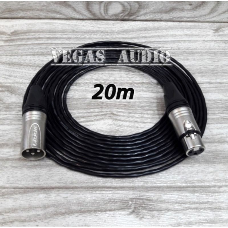 Jual KABEL AUDIO CANARE UKURAN KECIL JACK XLR MALE TO XLR FEMALE(20M ...