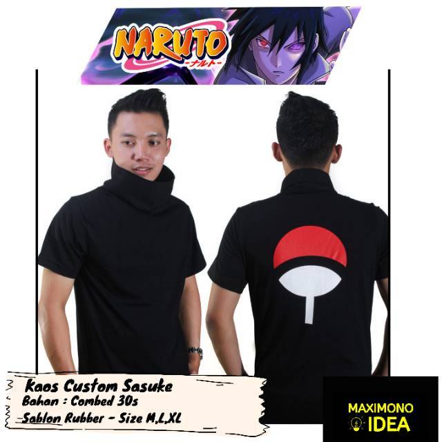 Jual Kaos Sasuke Baju Sasuke Kaos Anime Baju Anime Cosplay kostum Anime ...