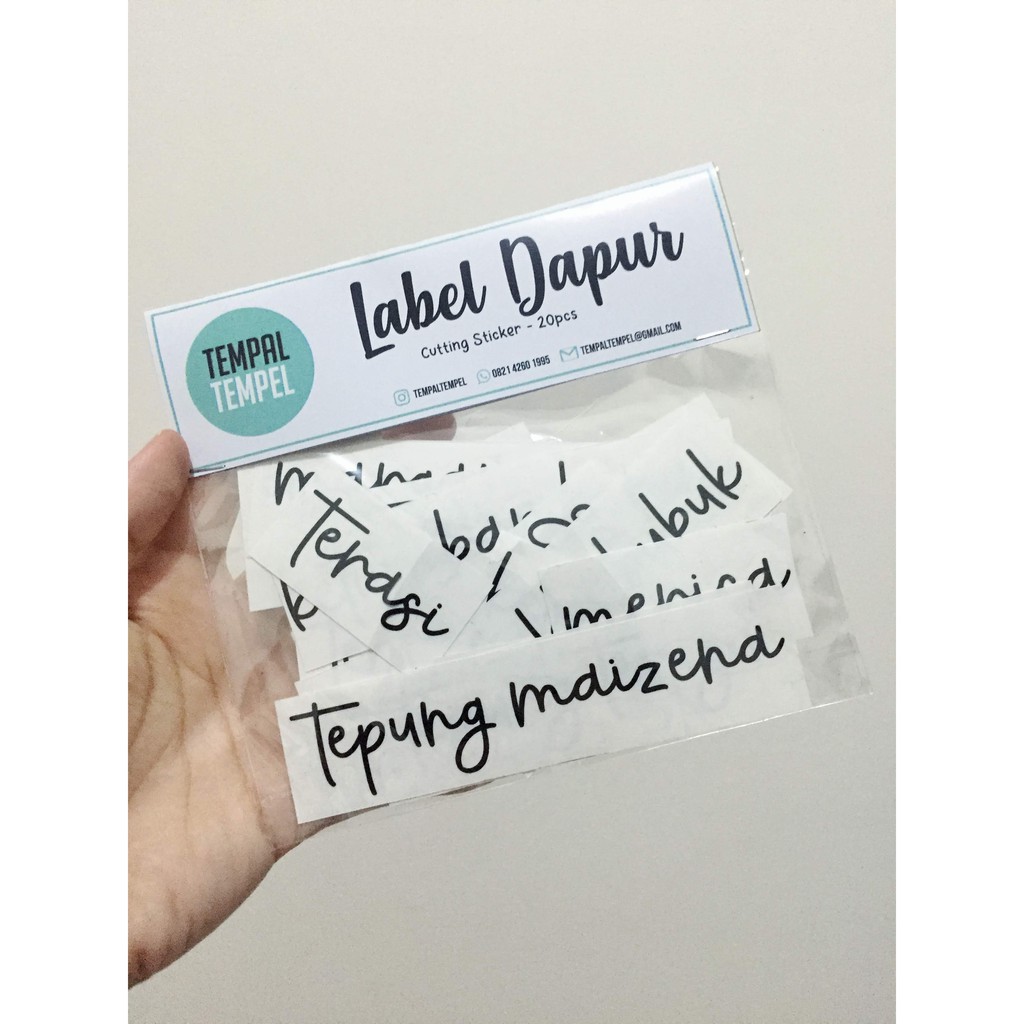 Jual Stiker Label Dapur paket 20pcs cutting stiker | Shopee Indonesia