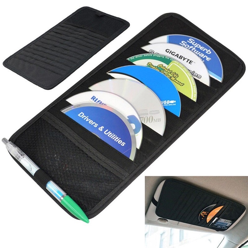Jual Sunvisor Mobil Tempat Disc CD DVD Organiser Kaset Disc di Mobil ...