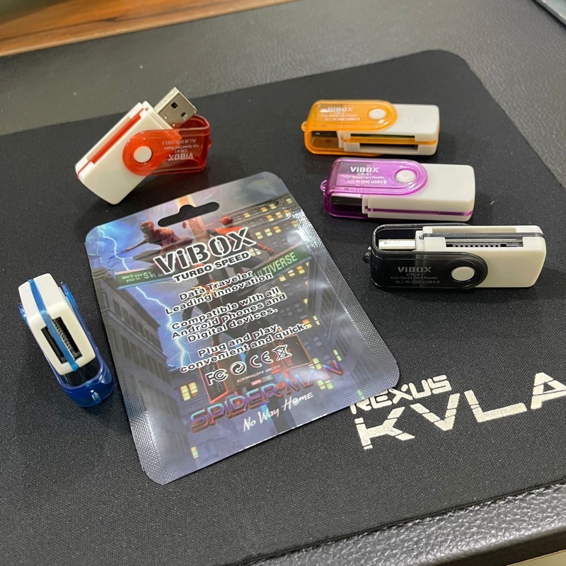 Jual CARD READER VIBOX CR-41 SUPPORT UP TO 512GB WITH LED INDIKATOR ...