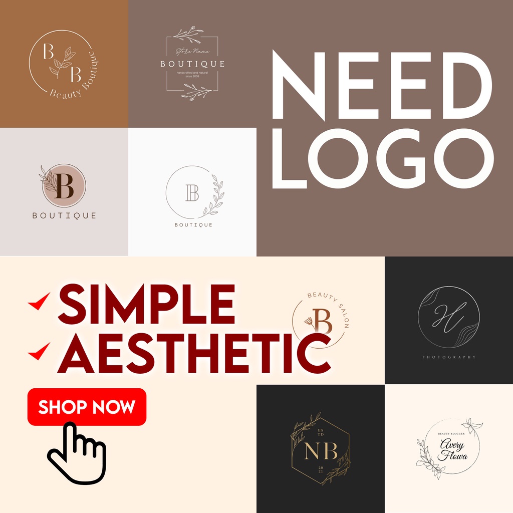 Jual JASA DESAIN LOGO AESTHETIC MURAH ( logo butik, Logo fashion, logo ...
