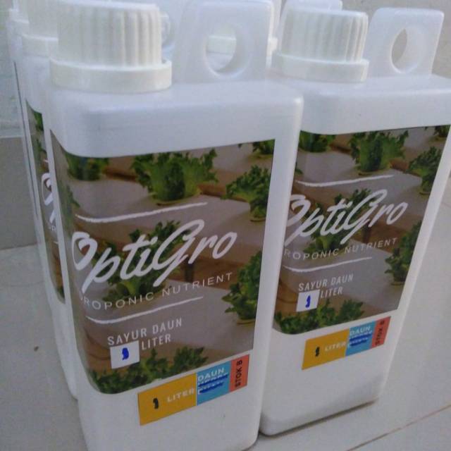 Jual OptiGro Botol Nutrisi AB Mix Pupuk Hidroponik untuk Sayuran Daun ...