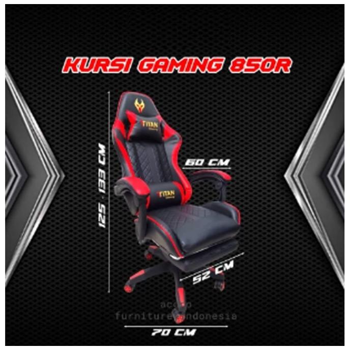 Jual Kursi Gaming Sport|Chairs Gamers|Bangku Game|Kursi Putar | Titan ...