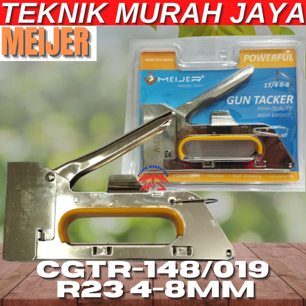 Jual MEIJER CGTR-148/019 Staples Tangan Manual Gun Tacker Jok R23 4-8mm RAPIDE ART | Shopee ...