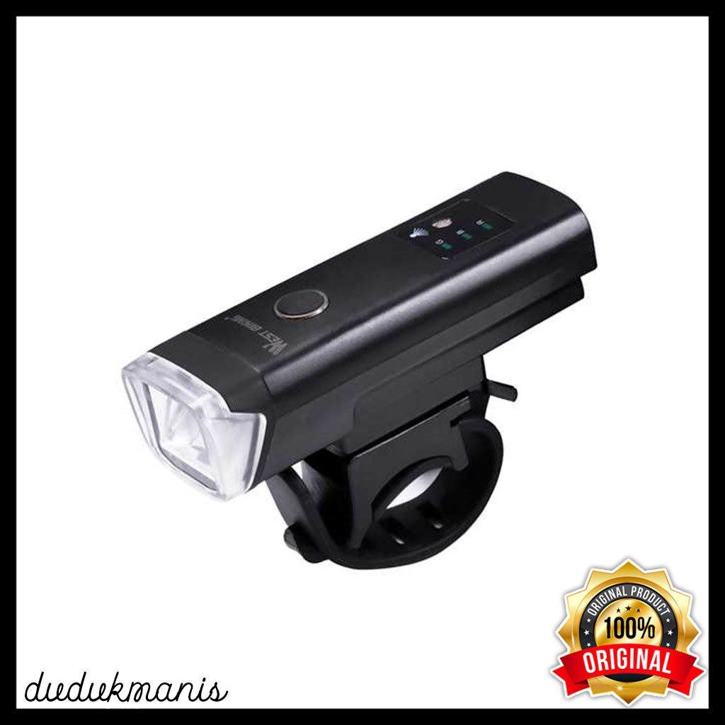 Jual Lampu Sepeda LED USB Rechargeable XPG 350 Lumens West Biking OLA ...