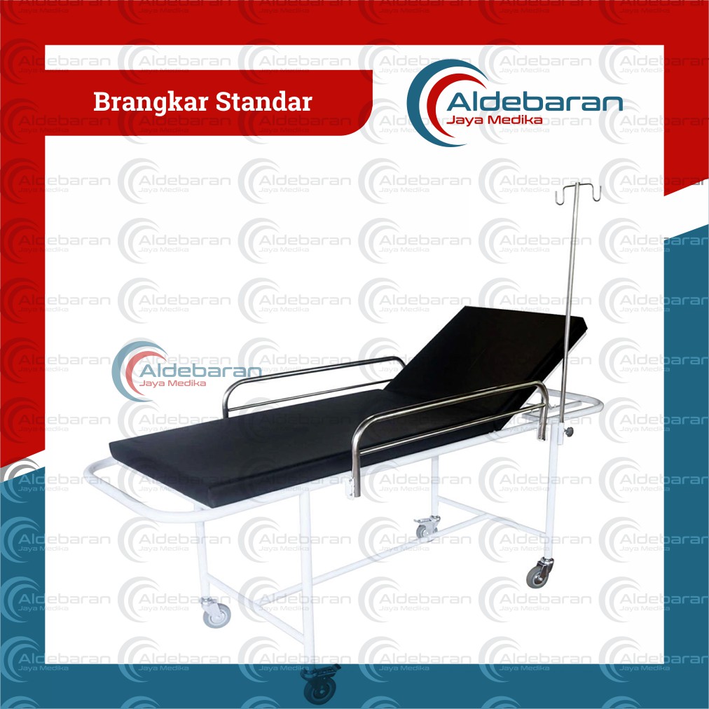 Jual Brangkar Dorong Pasien Sederhana Bahan Besi | Brangkar Dorong ...